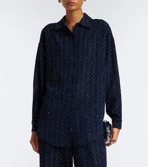 Melissa Odabash Ziggy Embellished Shirt