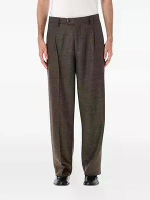 MFPEN Service Trousers Pleated Twill Trousers - Brown