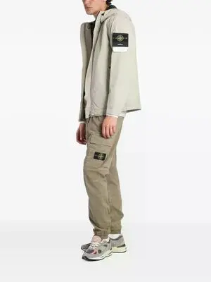 Stone Island 4100108 Soft Shell-r_e.dye® Technology Hooded Jacket With Wind- And Water-resistant Membrane