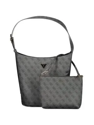 Guess Black Polyurethane Tote Bag