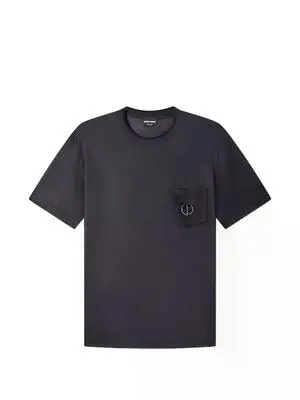 Giorgio Armani Logo-embroidered Chest-pocket T-shirt