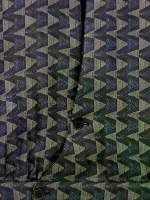 Giorgio Armani Geometric-print Single-breasted Waistcoat