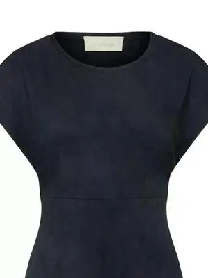 JUVIA Velour Flared Midi Dress