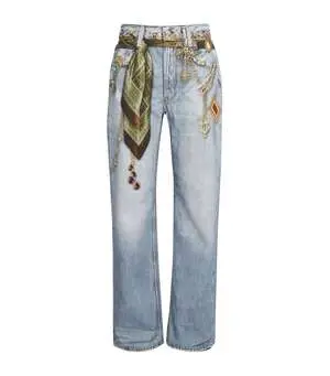 Acne Studios 1981 Printed-jewellery Wide-leg Jeans