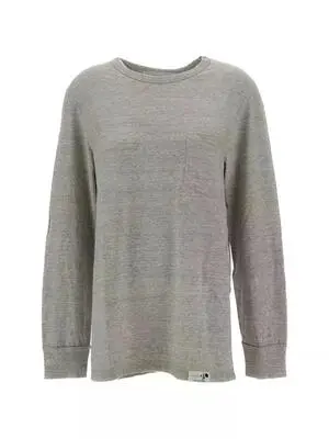 GOLDEN GOOSE Long-sleeve Pocket-detail T-shirt - Grey