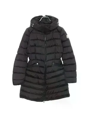 Moncler 2010s Flammette Hooded Coat - Black
