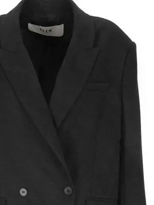 ELEH Double-breasted Contrast-cuff Blazer