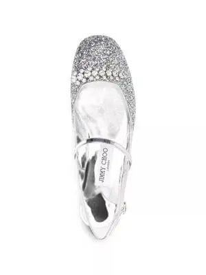JIMMY CHOO Belinda Glitter-effect Sandals
