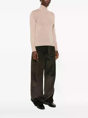 Eleventy Contrast-trim Roll-neck Sweater