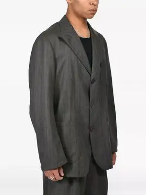 MASU Farmer's Pinstripe-pattern Blazer