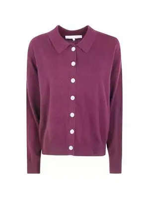 ABSOLUT CASHMERE Majura Button-fastening Collared Cardigan - Red