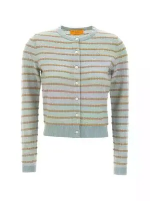 Guest In Residence Pebble Jane Stripe Cardigan - Green