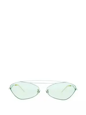 MYTH Geometric-frame Double-bridge Sunglasses - Silver