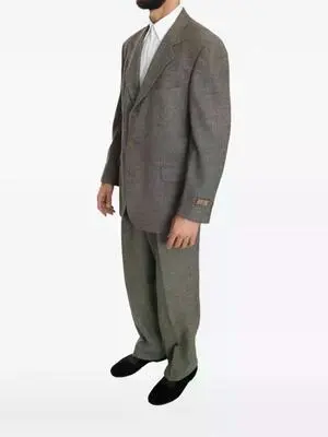 Fendi Single-breasted Wool Suit - Brown