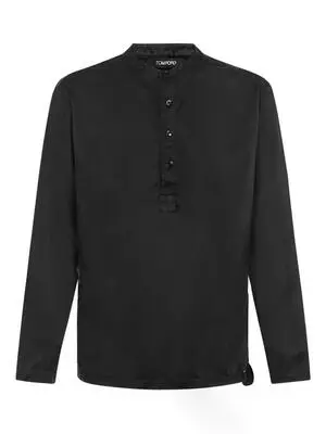 TOM FORD Button-front Pyjama Shirt - Brown