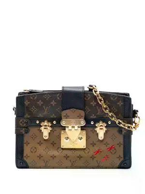 LOUIS VUITTON 2018-2022 Monogram Reverse Trunk Clutch Crossbody Bag - Brown