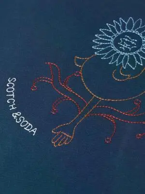 Scotch & Soda Embroidered Crew-neck Sweater