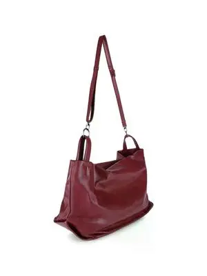 Yohji Yamamoto Tulip Leather Shoulder Bag