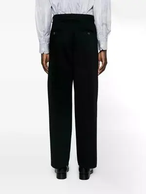 AMARANTO Pleated Straight-leg Trousers