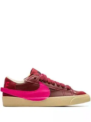Nike Blazer Low 77 Jumbo Burgundy/hot Pink Sneakers - Red