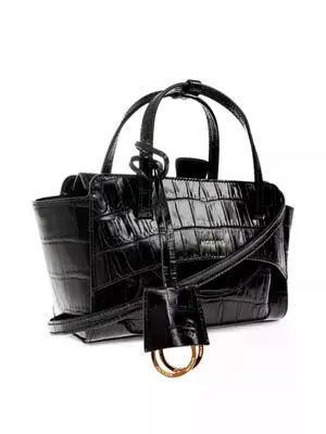 HIDESINS Flap S Crocodile-effect Leather Tote Bag