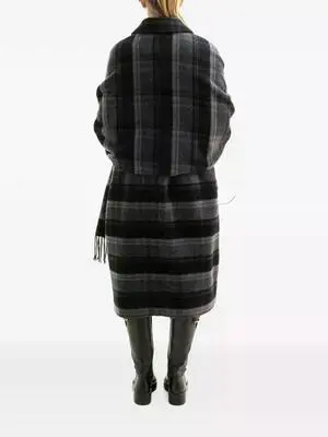 Polo Ralph Lauren Check-pattern Scarf-detail Coat