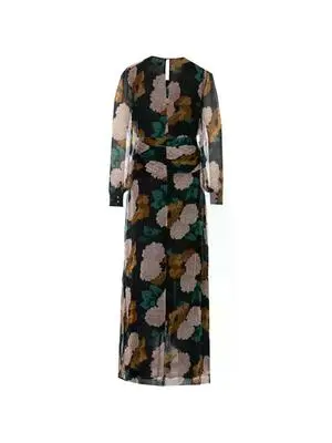 Rixo Floral-print Pleated Dress