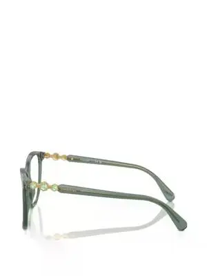 SWAROVSKI Crystal-embellished Square-frame Glasses