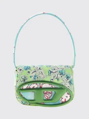 DIESEL® 1dr Floral Print Shoulder Bag With Oval D Logo - Multicolor