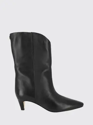 Michael Kors Daniela Leather Knee-high Boots With Stiletto Heel And Mk Logo