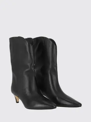 Michael Kors Daniela Leather Knee-high Boots With Stiletto Heel And Mk Logo