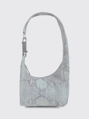 Rick Owens Python Leather Mini Shoulder Bag With Zip Closure