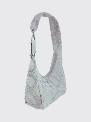 Rick Owens Python Leather Mini Shoulder Bag With Zip Closure