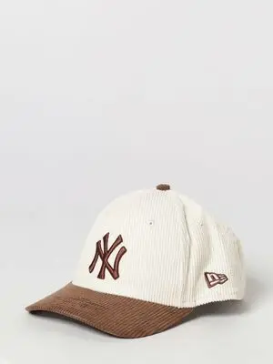 New Era 9forty Ny Yankees Corduroy Baseball Cap With Embroidered Logo - Brown