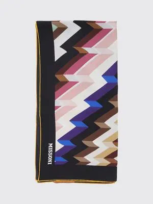 Missoni Square Pure Silk Foulard With Zig-zag Pattern