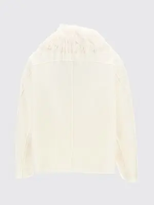 Loulou De Saison Short Wool And Cashmere Coat With Fur Collar