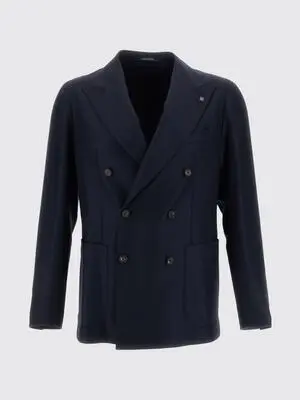 Tagliatore Double-breasted Wool And Cashmere Blazer With Peak Lapels