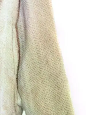 SWORD 6644 Ribbed Faux-fur Coat
