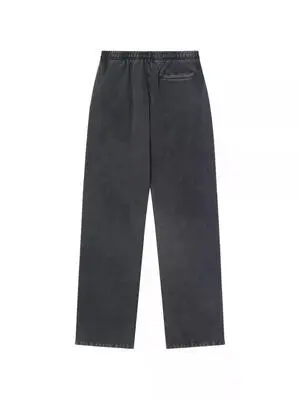 ENTIRE STUDIOS Washed-effect Track Pants - Black