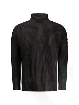 NORWEGIAN RAIN Ribbed-knit Roll-neck Sweater - Black