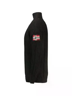 NORWEGIAN RAIN Ribbed-knit Roll-neck Sweater