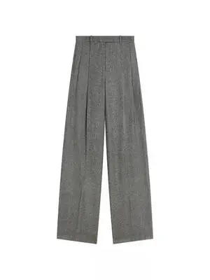 Givenchy Double Pleat Checked Pants In Flannel