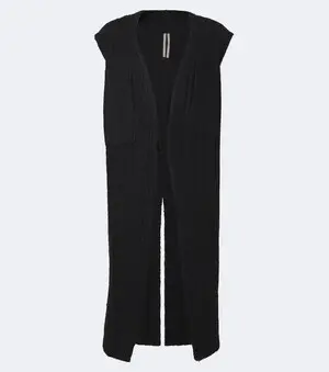 Rick Owens Lab Cashmere And Silk Sweater Vest - Black