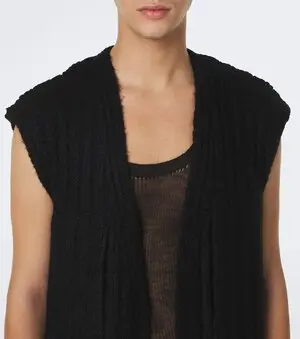 Rick Owens Lab Cashmere And Silk Sweater Vest