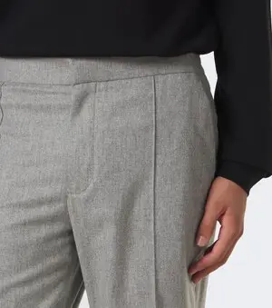 Zegna Wool, Silk, And Cashmere Straight Pants