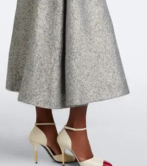 Safiyaa Ornette Tweed Midi Dress