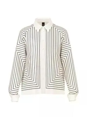 MARCCAIN Geometric-print Shirt - White