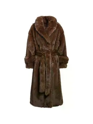 BB COUTURE Farrah Faux-fur Trench Coat