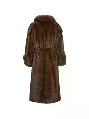 BB COUTURE Farrah Faux-fur Trench Coat