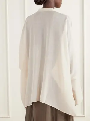 RUOHAN Kael Asymmetric Cotton-gauze Shirt